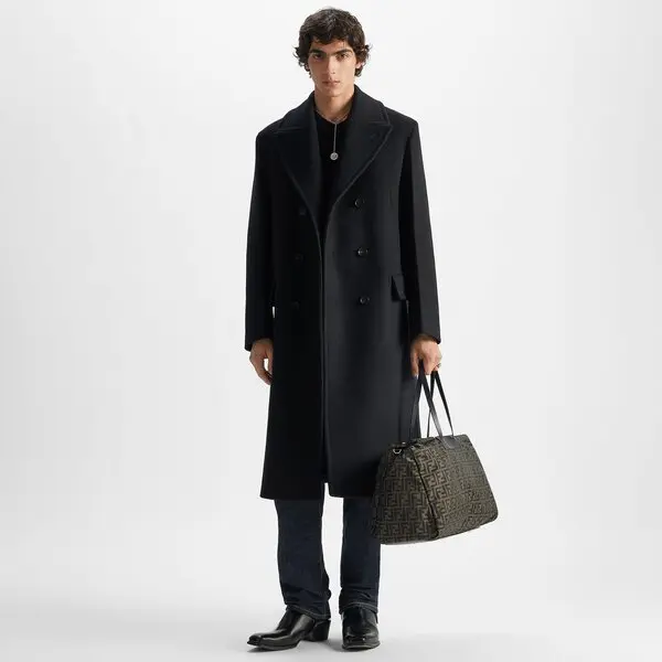 Fendi Duffle Superlight And Foldable Ff Zucca Fabric Duffle Bag